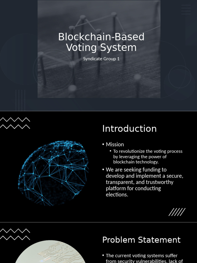Blockchain Voting System Proposal | PDF | Electoral Fraud