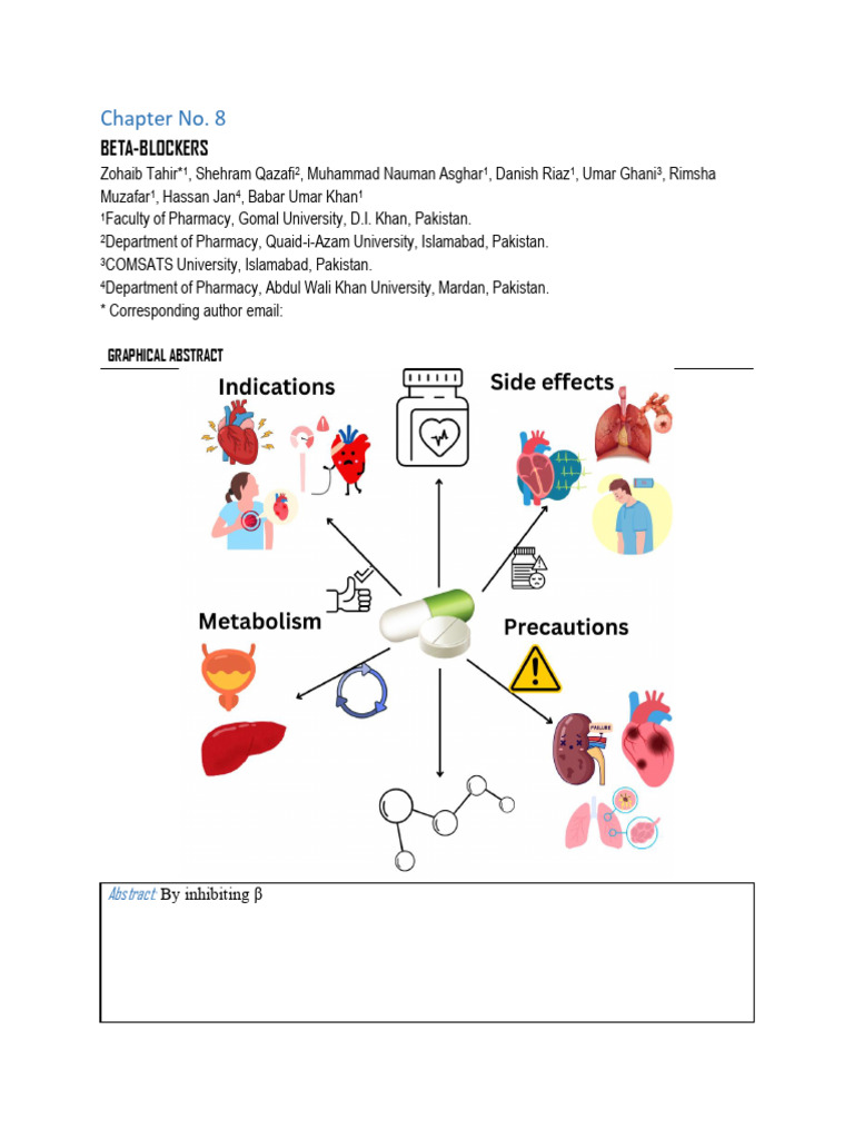 Chapter No. 8 Beta-blockers | PDF