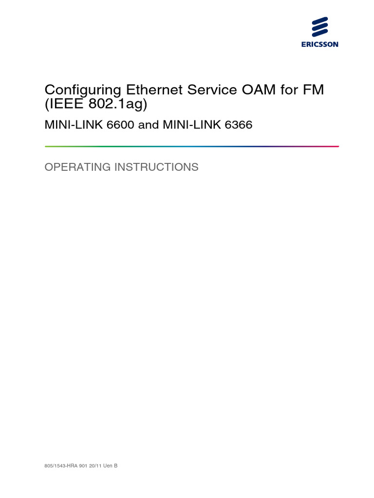 Configuring Ethernet Service OAM For FM (IEEE 802.1ag) | PDF