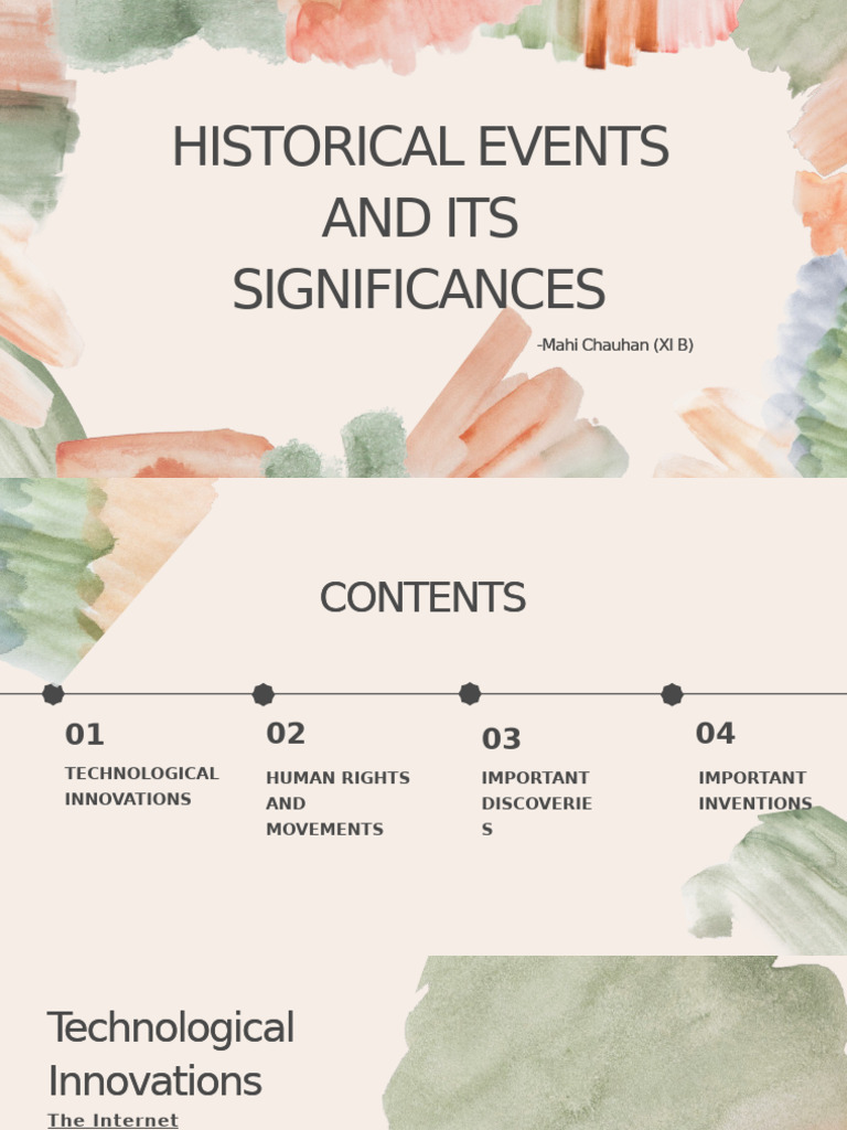 Historical Events and Its Significances | PDF