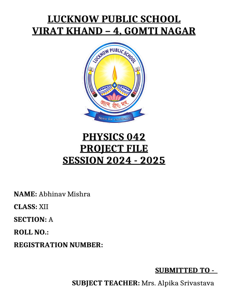 Physics Front Page | PDF