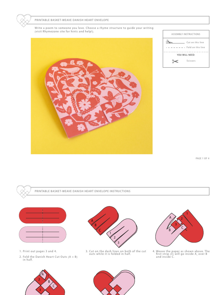BTS Influencer Content LN Danish Heart Envelope Ages 9-12 | PDF