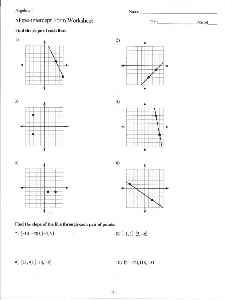 Linear Equations Review | PDF