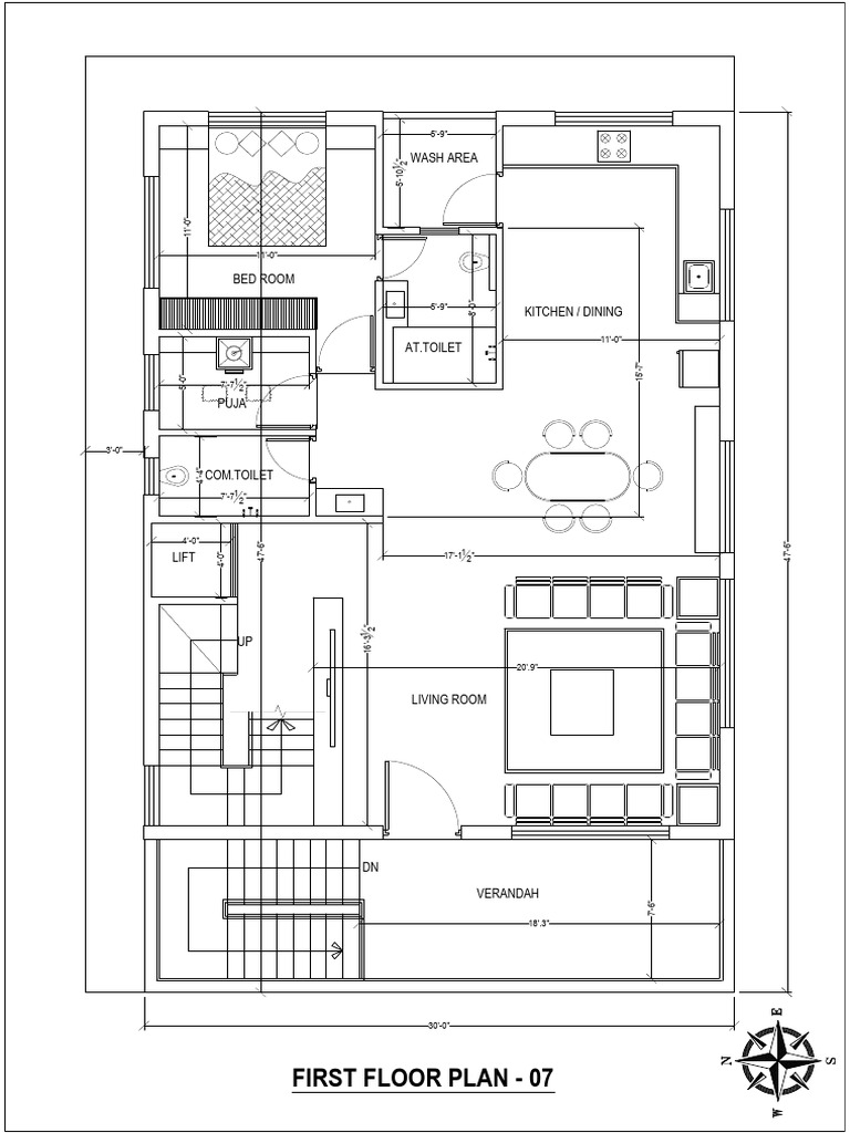 FIRST FLOOR PLAN - 01 | PDF | Residential Buildings | Queensland ...