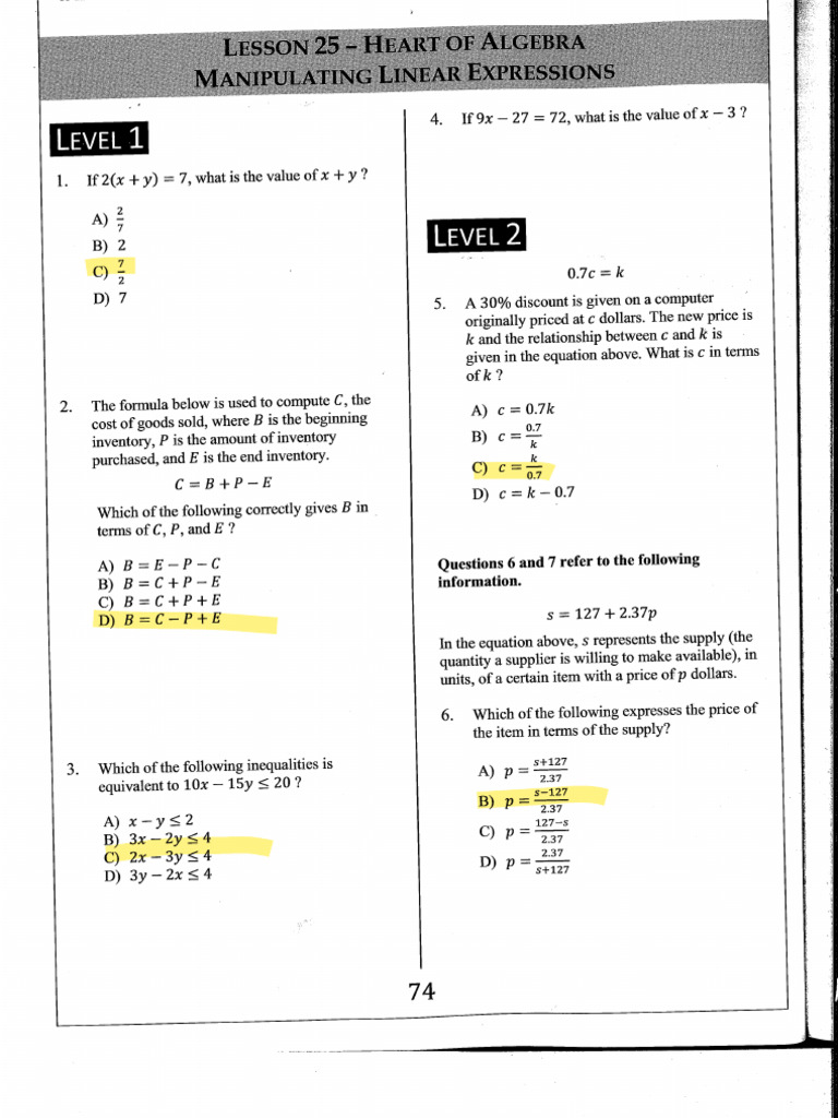Math Lessons 25 48 | PDF