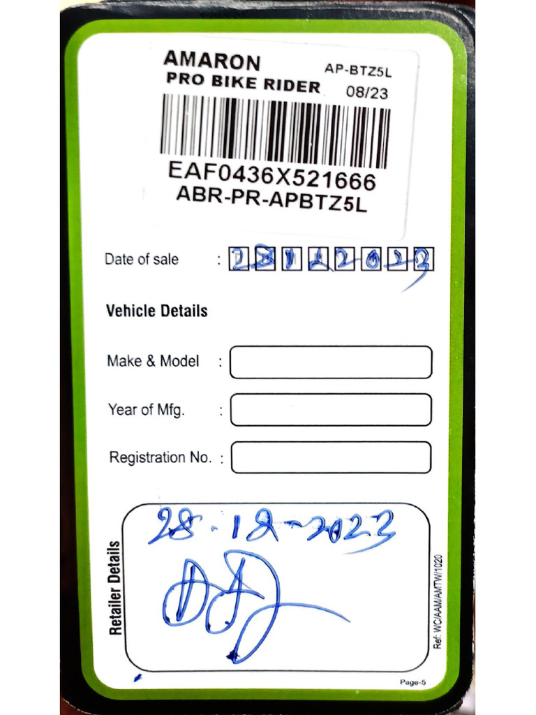 Scooty Battery 28-12-2023 | PDF
