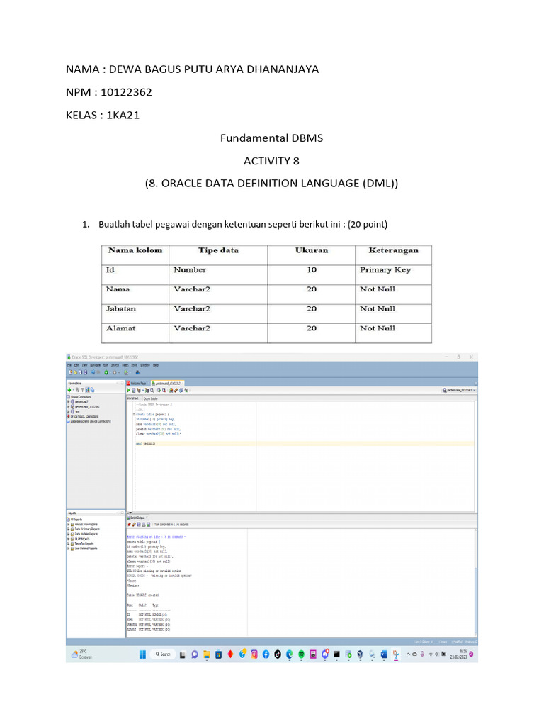 Pert8_Act1_Dewa Bagus Putu Arya Dhananjaya_10122362 | PDF