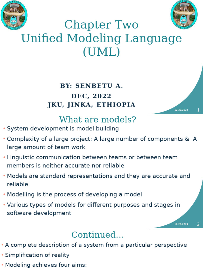 SW - Chapter 2 - UML | PDF