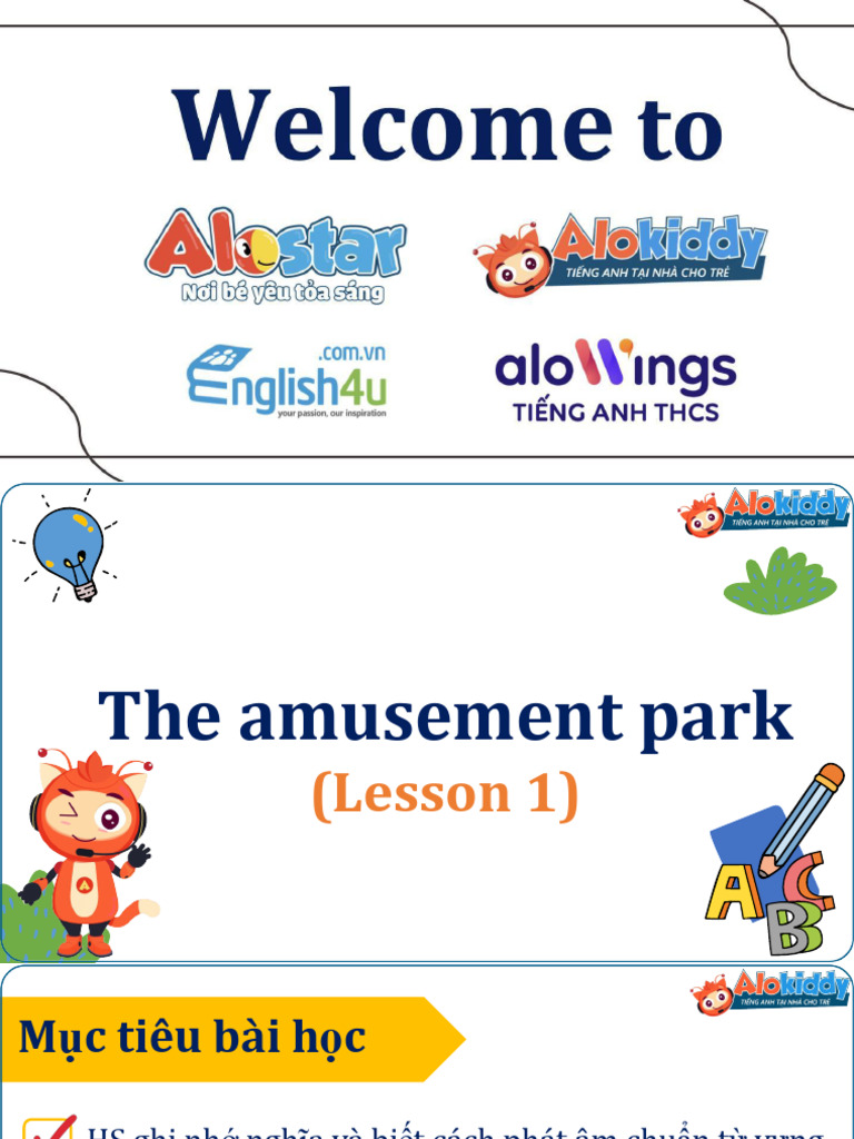 ESL Vocabulary: Amusement Park Fun | PDF | Syntax | Lexical Semantics