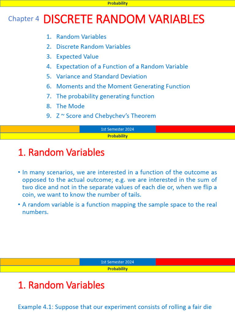 2024_Chapter4 (5) | PDF | Probability Theory | Probability Distribution