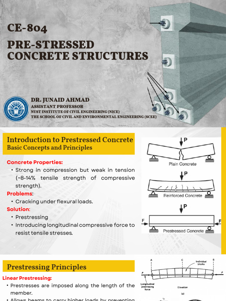Lec-1-Introduction to Prestressed Concrete | PDF