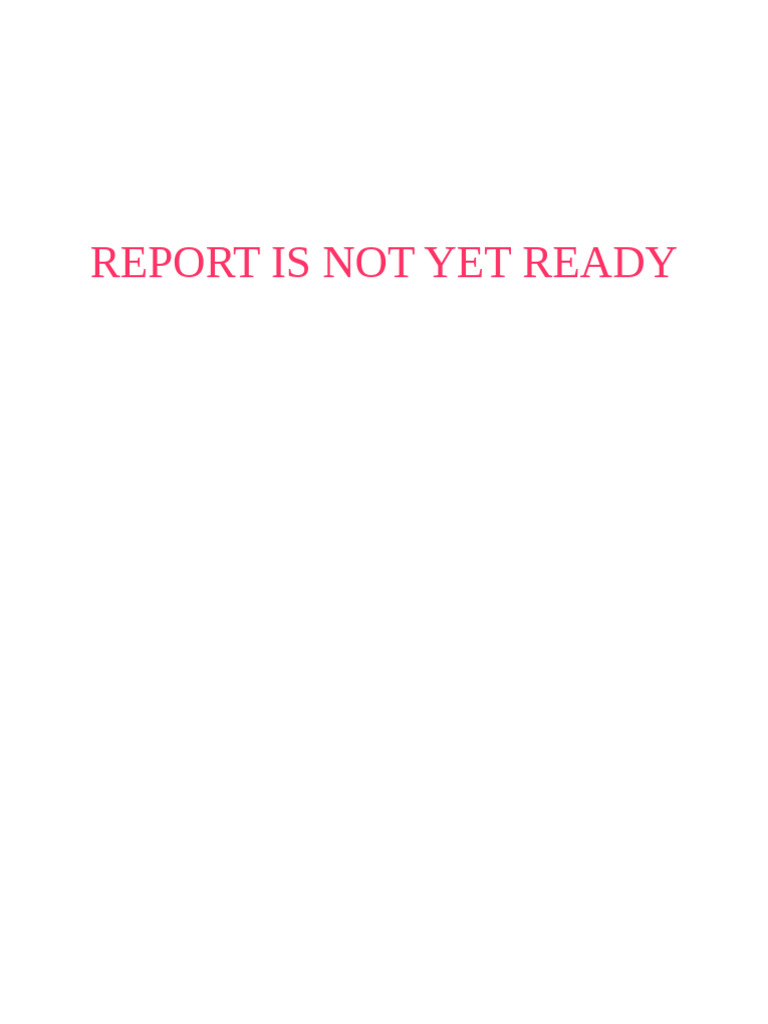 Empty Report | PDF