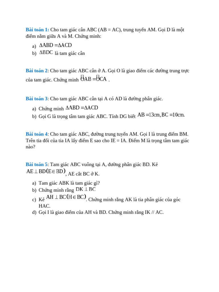 Bài Toán Đ NG Quy 8 | PDF