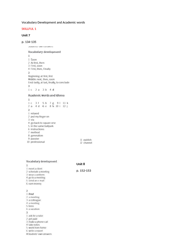 Vocabulary Development and Academic Words | PDF