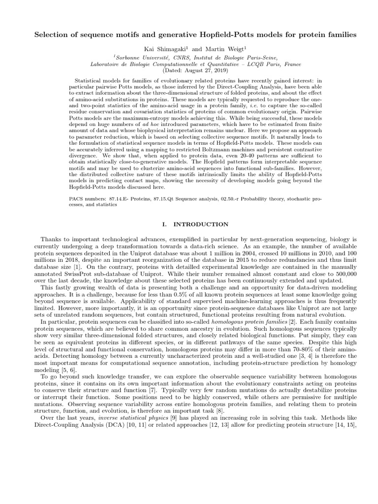 Dca HP RBM | PDF | Conserved Sequence | Proteins
