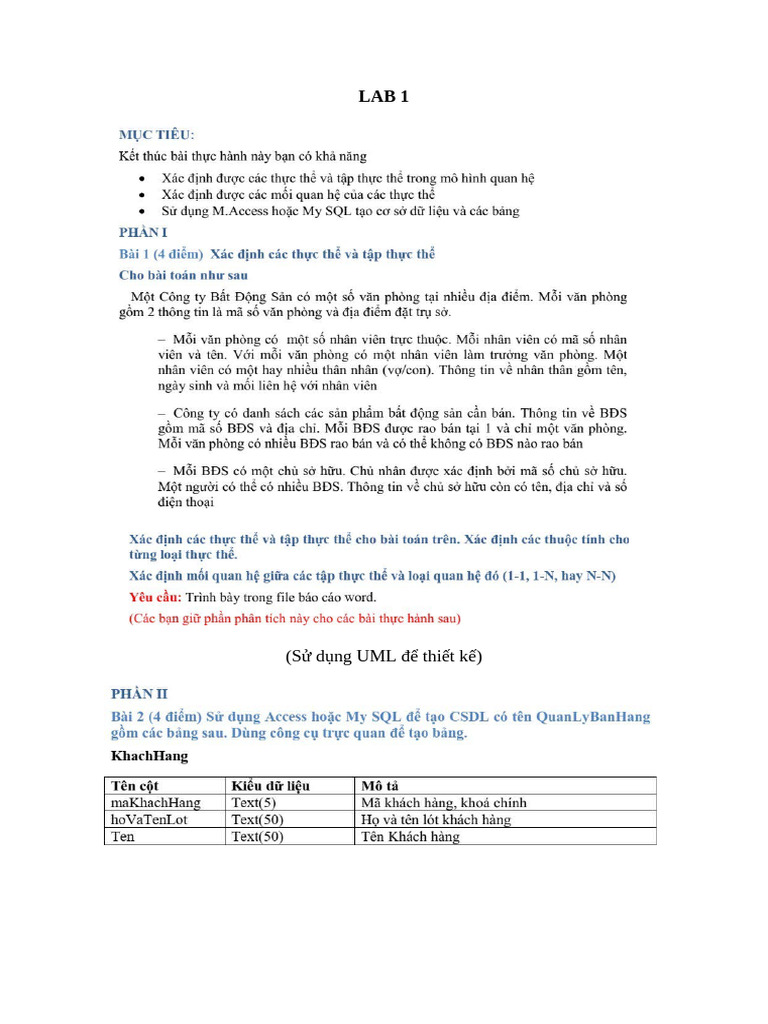 LAB1&LAB2 CSDLNC | PDF