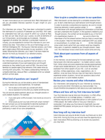 P&G Interview Guide - Sohaib Niazi | PDF | Leadership | Thought