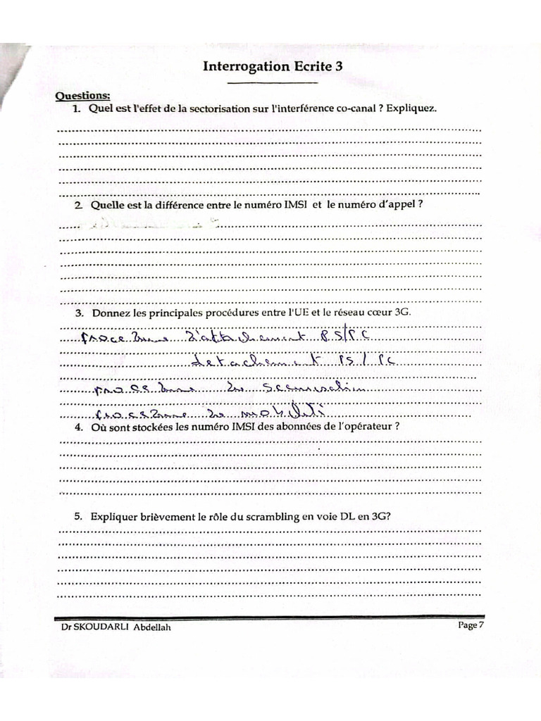 Interro 3 | PDF