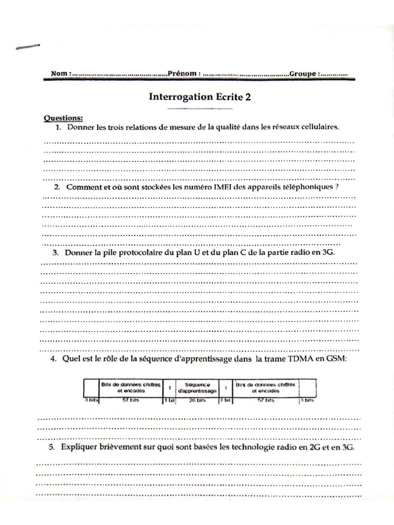 Interro 2 | PDF