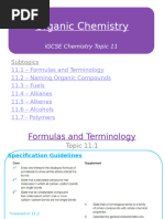IGCSE Organic Chemistry Overview | PDF