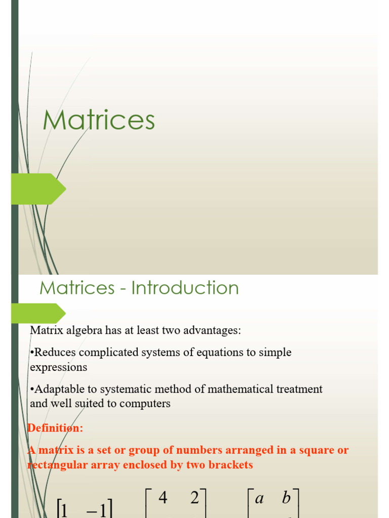 matrice pdf | PDF | Matrix (Mathematics) | Mathematics