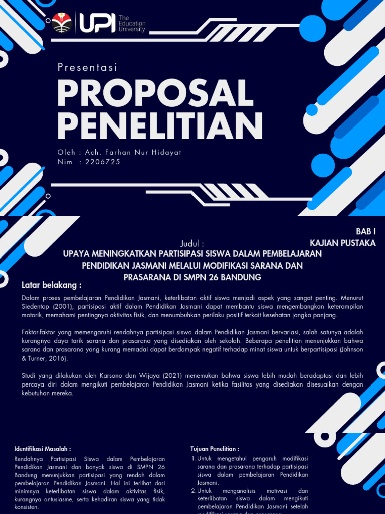 Presentasi Proposal Penelitian | PDF