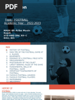Football Project for Physical Education | PDF | Association Football ...