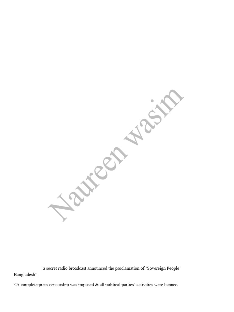 Fall of Dhaka, 1971 | PDF