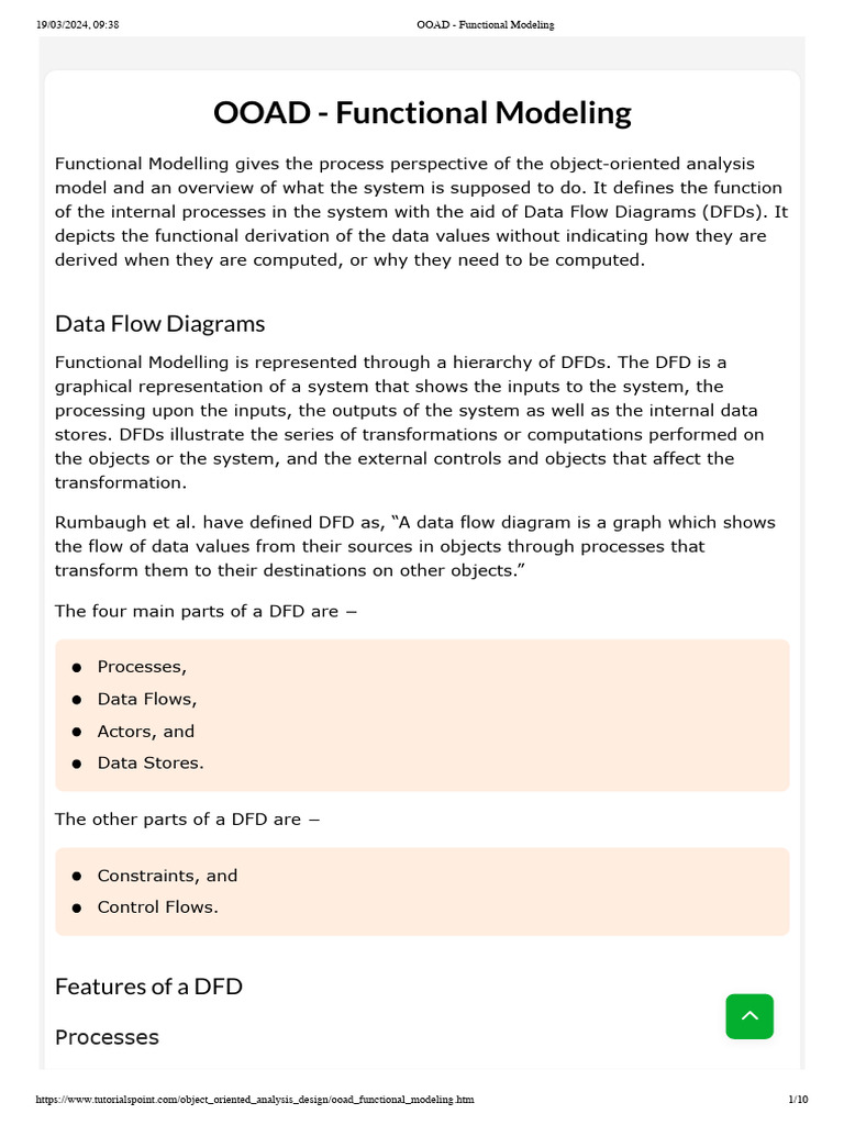 Ooad Functional Modeling Pdf Software Engineering Computing