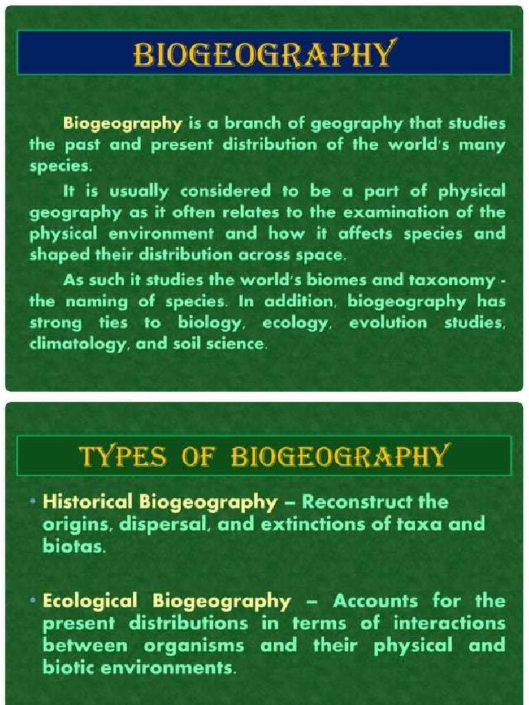 Biogeography | PDF