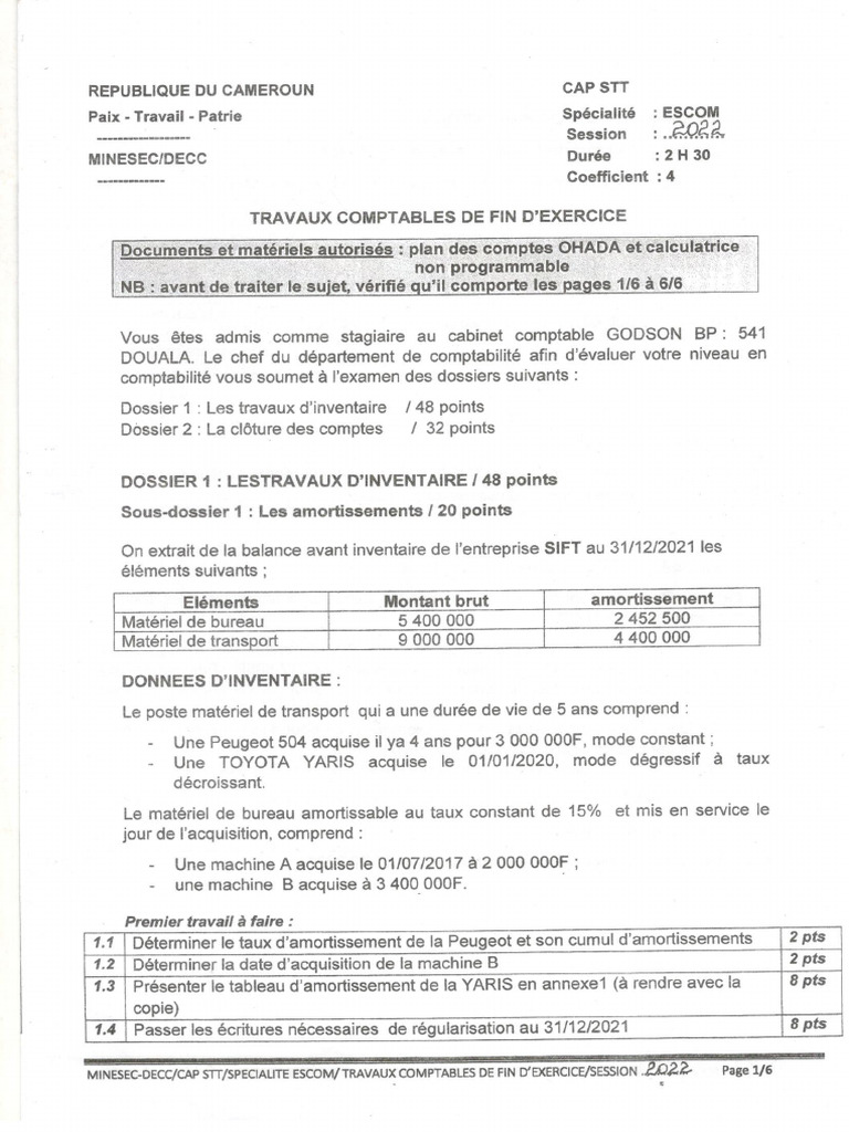 Tcfe Cap Escom 2022 | PDF