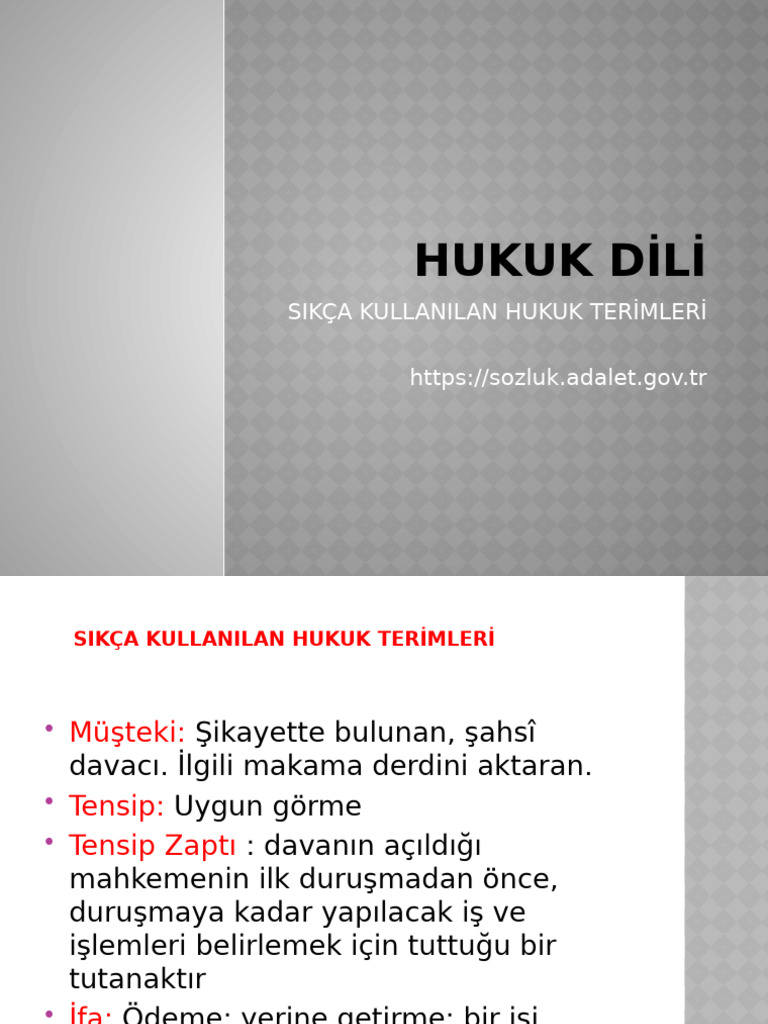 Hukuk terimleri | PDF