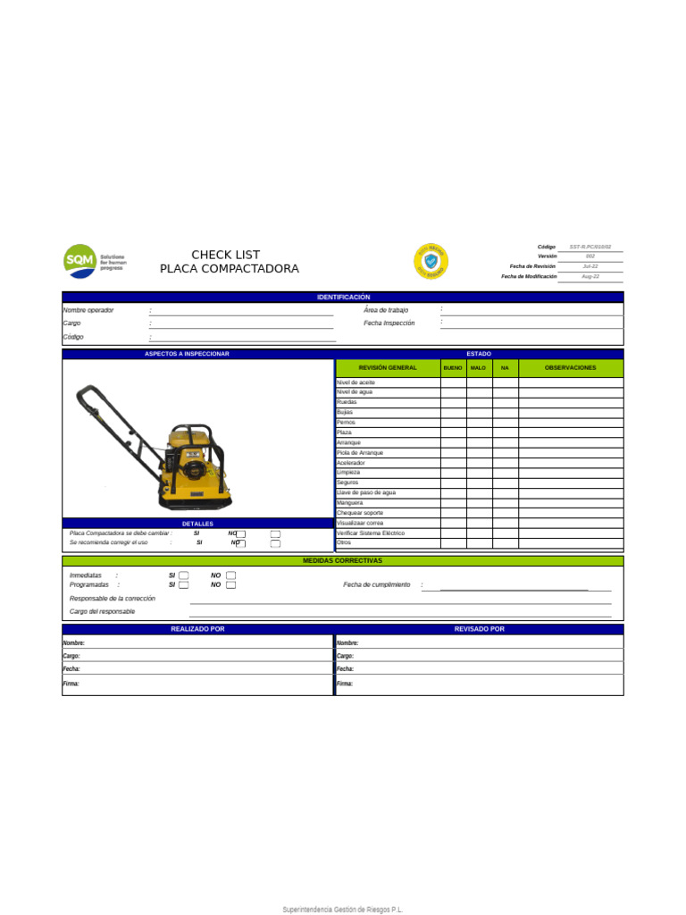 Check List Placa | PDF | Informática