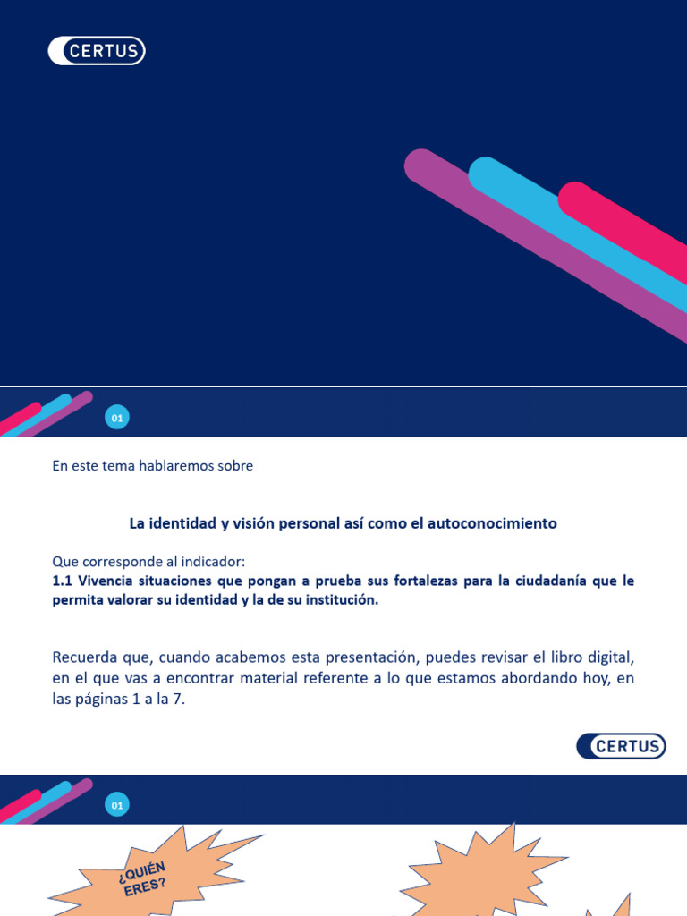 Identidad y Visión Personal: Autoconocimiento | PDF | Autoestima ...