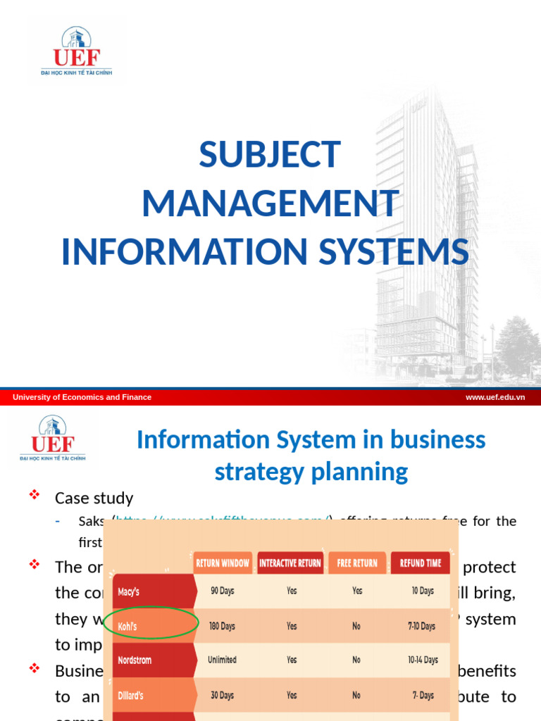 Information System in Business Strategy Planning | PDF | Competitive ...