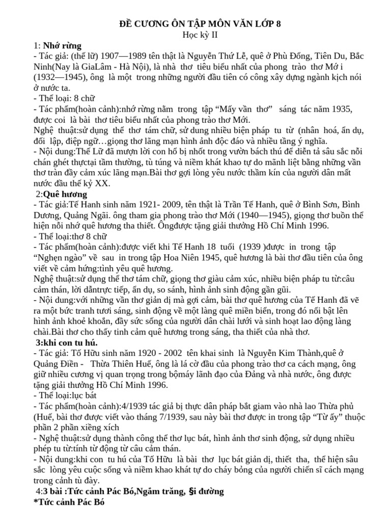 De Cuong Van 8 | PDF