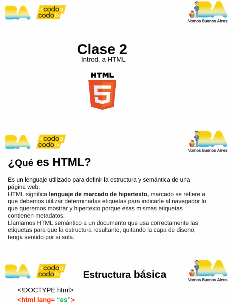 Clase 2 HTML | PDF | HTML | ciberespacio