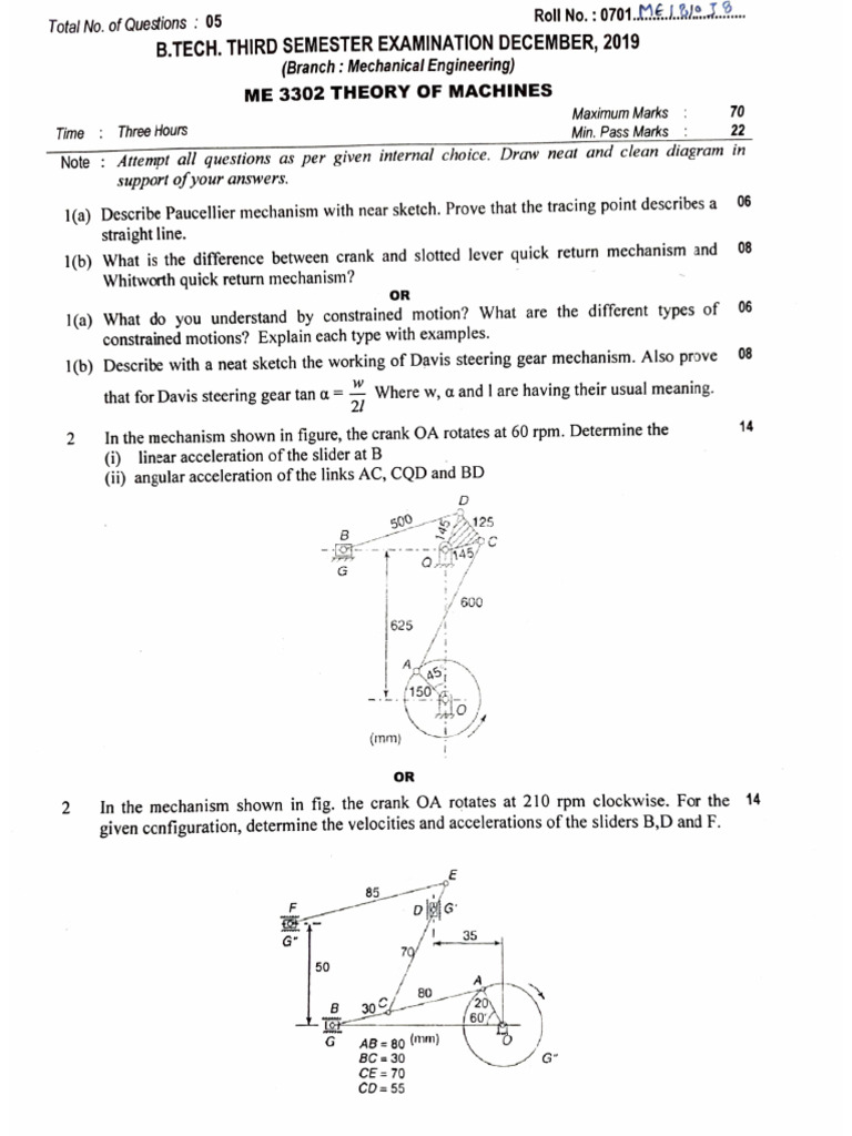 3rd sem tom, m3 | PDF | Mechanical Engineering