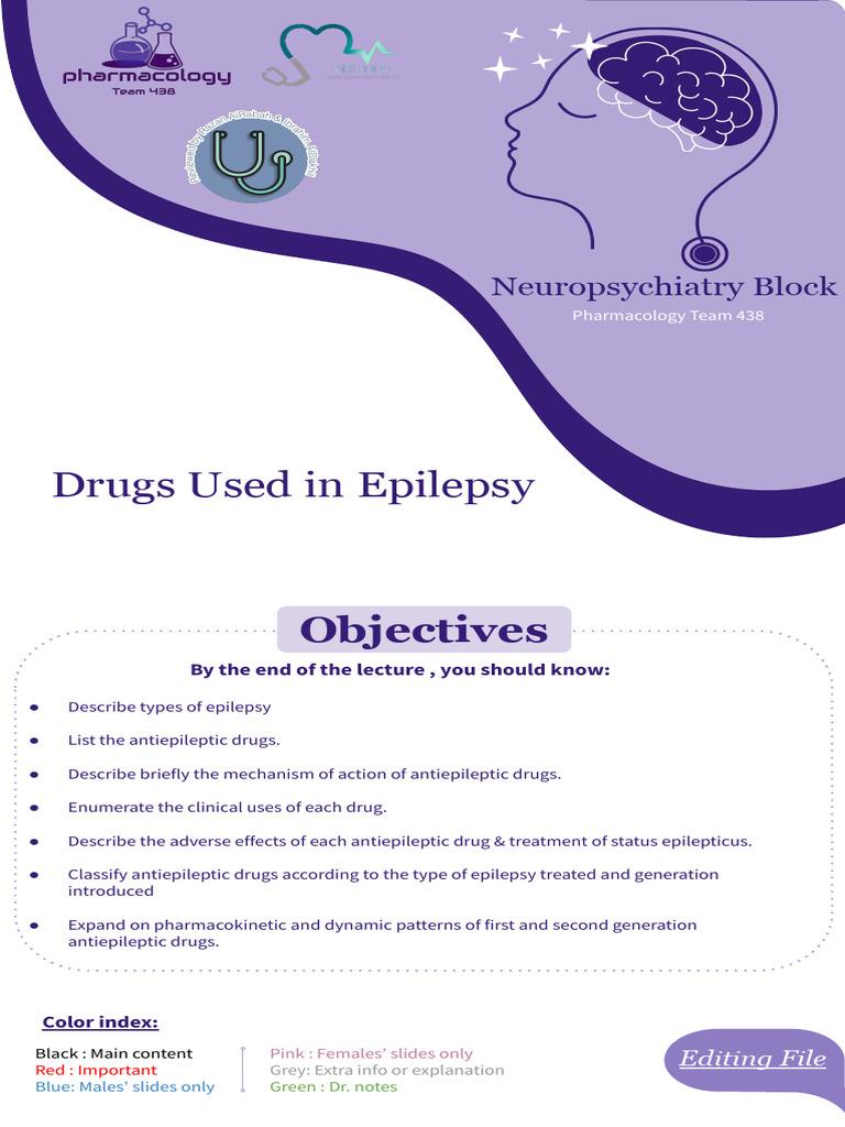 Drugs Used In Epilepsy Pdf Epilepsy Medical Specialties
