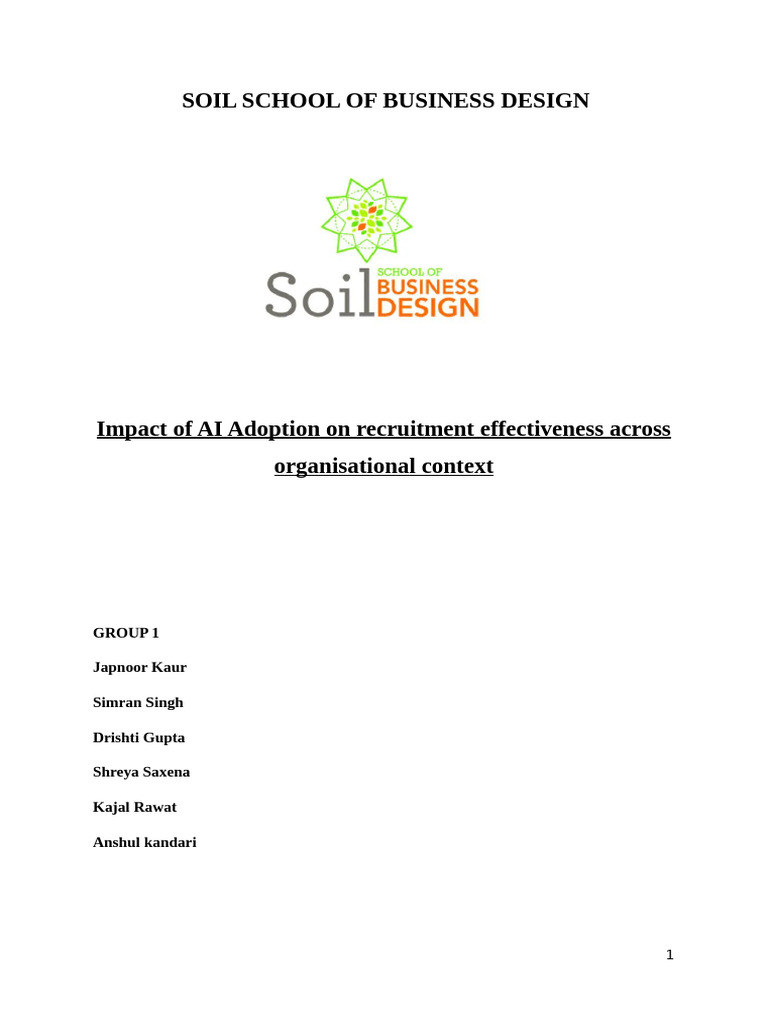 hrm final grp 1 | PDF | Artificial Intelligence | Intelligence (AI) & Semantics