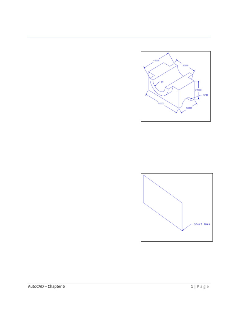 AutoCAD 6 - Isometric Drawing | PDF | Diameter | Ellipse
