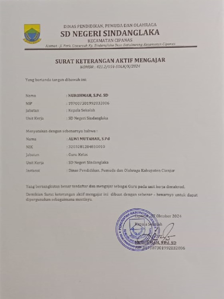 Aktif Mengajar Alwi | PDF