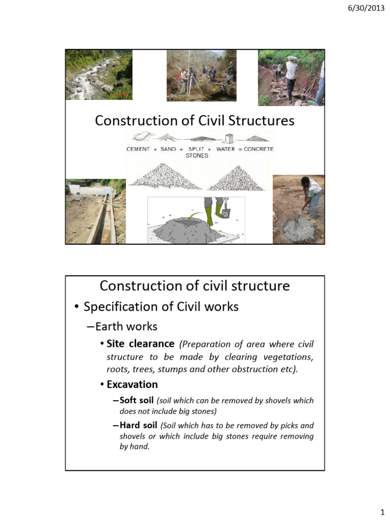 Construction of Civil Structures | PDF | Concrete | Masonry