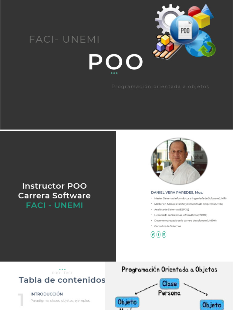 Poo Daniel Vera | PDF | Programación orientada a objetos | Objeto ...