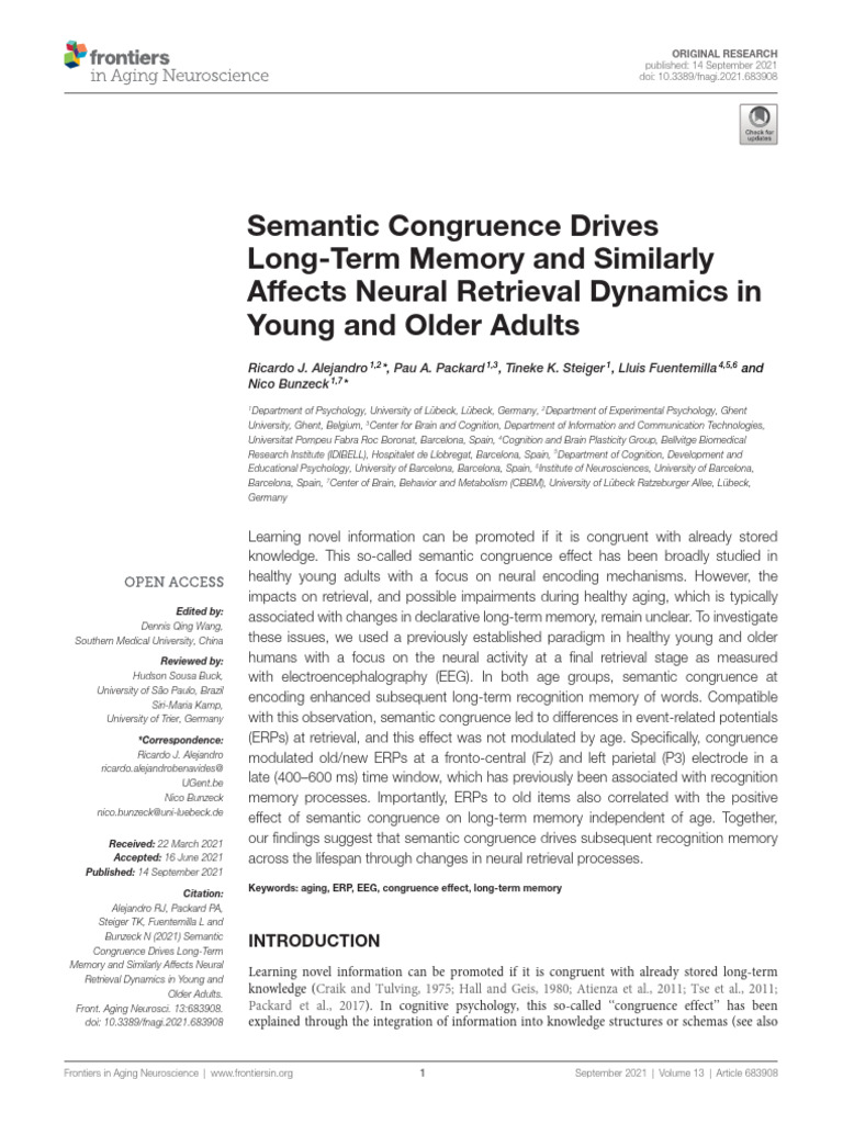 Alejandro Et Al. 2021 | PDF | Neural Oscillation | Prefrontal Cortex