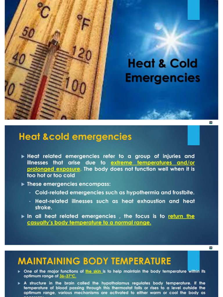 Lec 5 - Cold Emergencies - 2023 - 231115 - 182456 | PDF