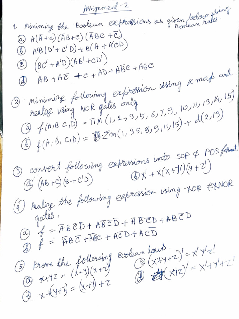 Assignment 2 - Digital Electronics | PDF