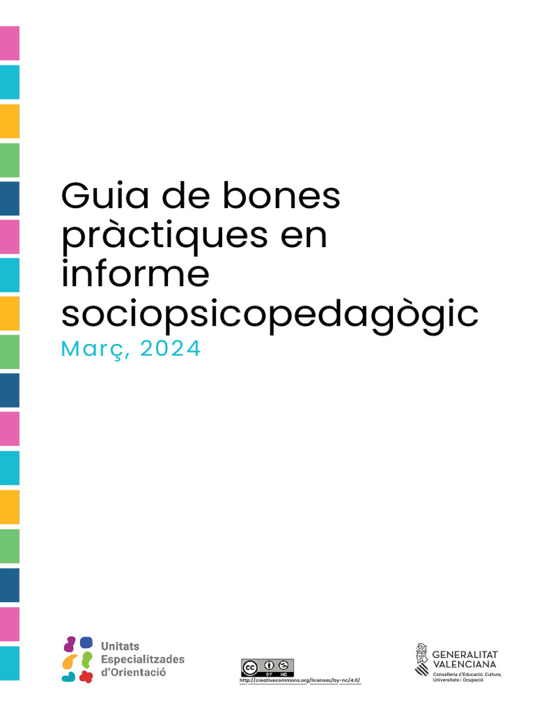 Guia de Bones Practiques en Informe Sociopsicopedagogic | PDF