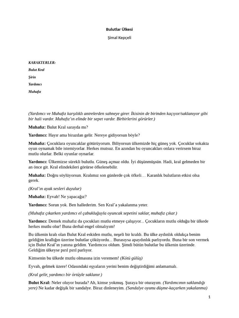 Bulutlar Ülkesi | PDF