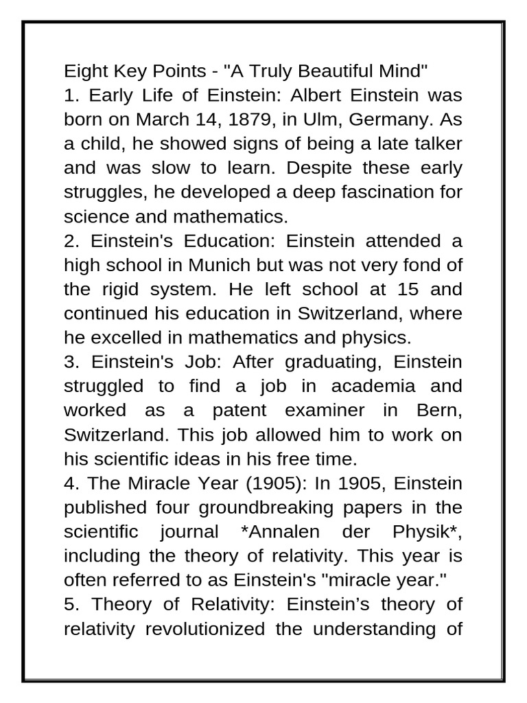 Ch-4 A Truly Beautiful Mind | PDF | Albert Einstein | Quantum Mechanics